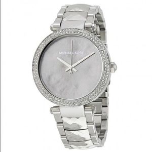 Michael Kors | Accessories | Michael Kors Parker Mother Of Pearl Dial ...